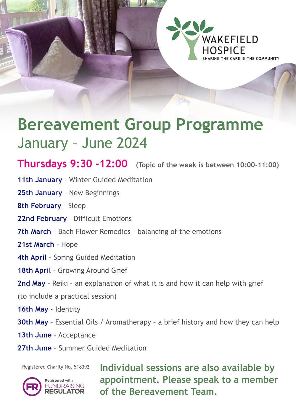 Bereavement - Wakefield Hospice